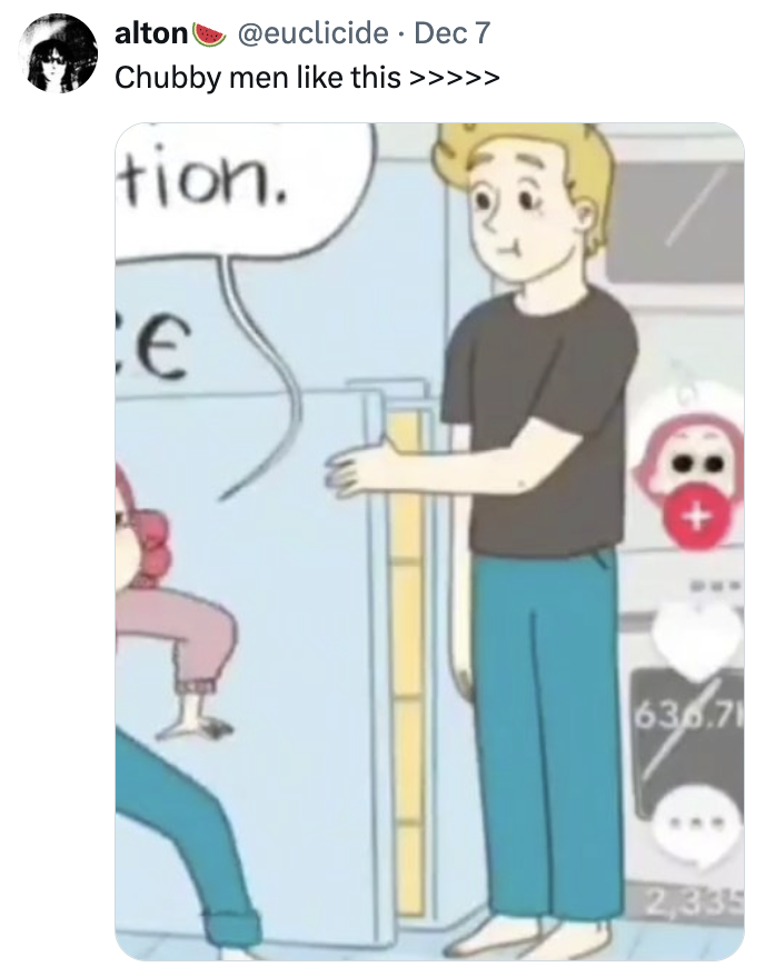 Chubby men like this >>>>> | I Have a Question / Is It About Cheese ...