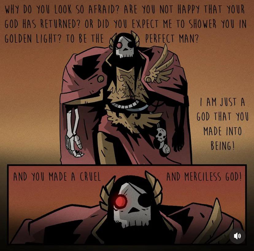 The god you made | /r/grimdank | Know Your Meme