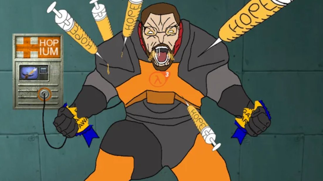 Hopium half life 3 meme | Half-Life 3 Confirmed | Know Your Meme
