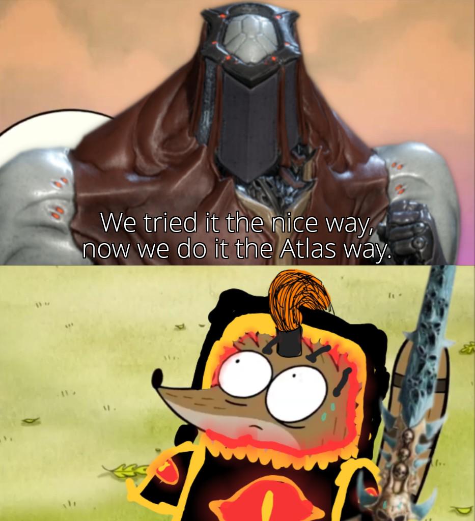 Here in Warframe, our methods are very direct. | /r/grimdank | Know ...