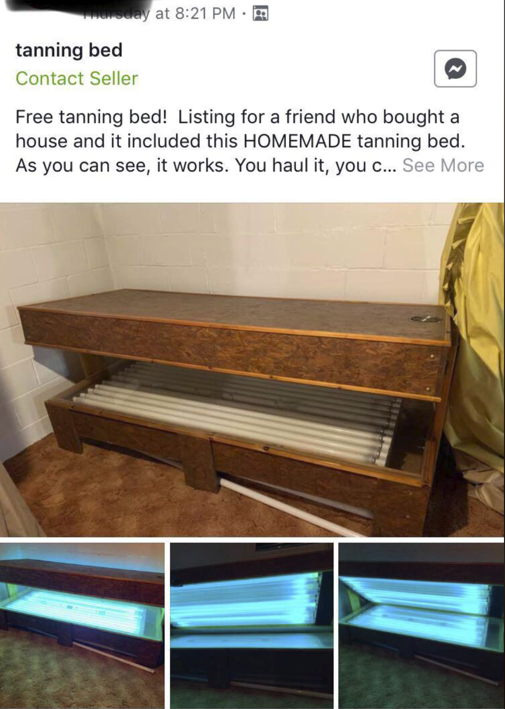 Homemade tanning bed | DIY Fails | Know Your Meme