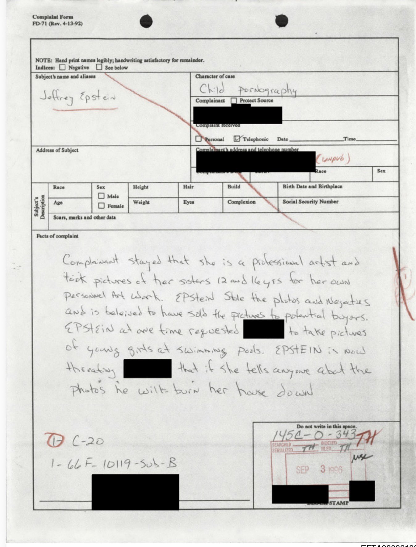 Epstein threatening to burn someone’s house down | Know Your Meme