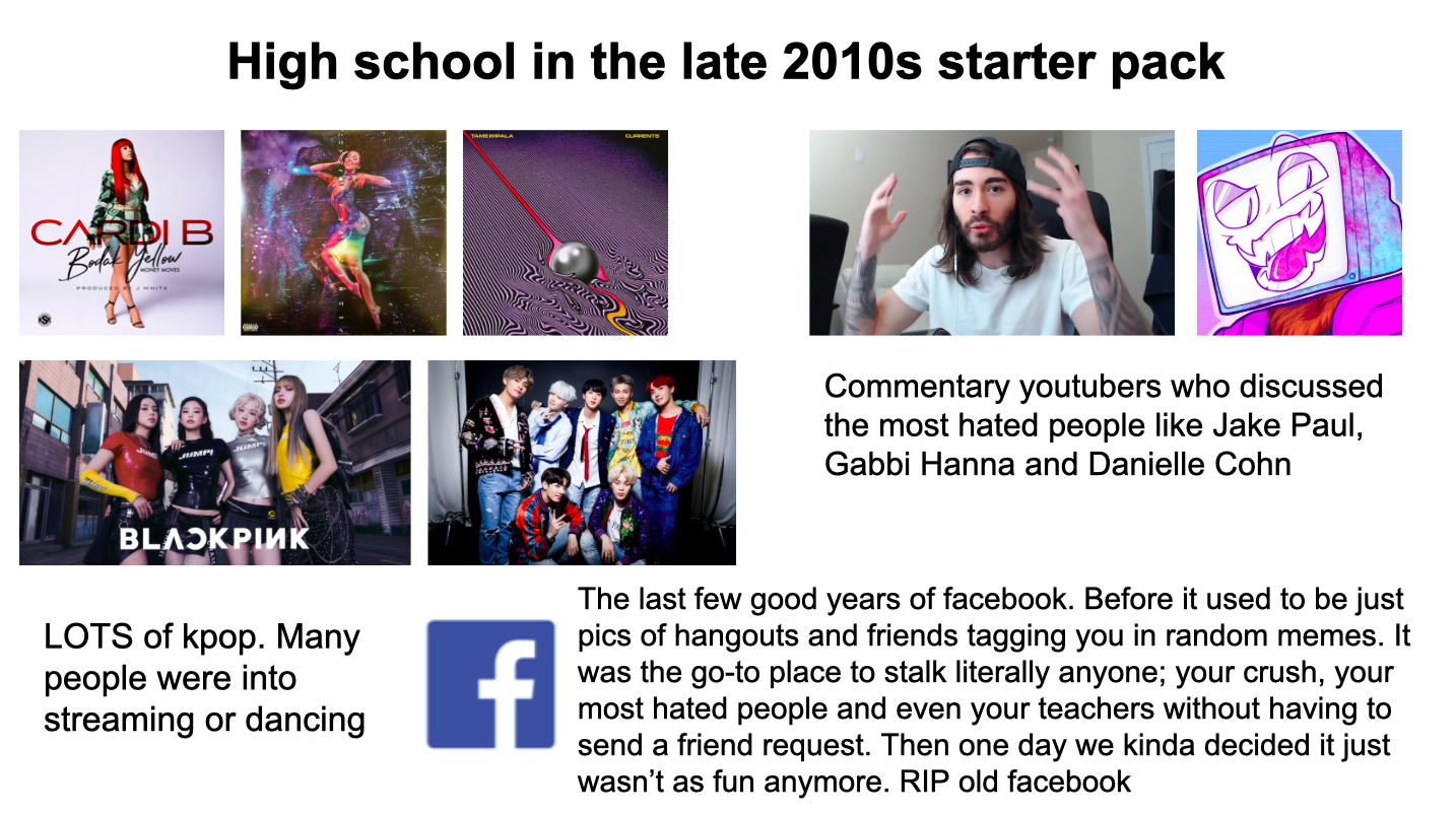 High school in the late 2010s starter pack | /r/starterpacks | Know ...