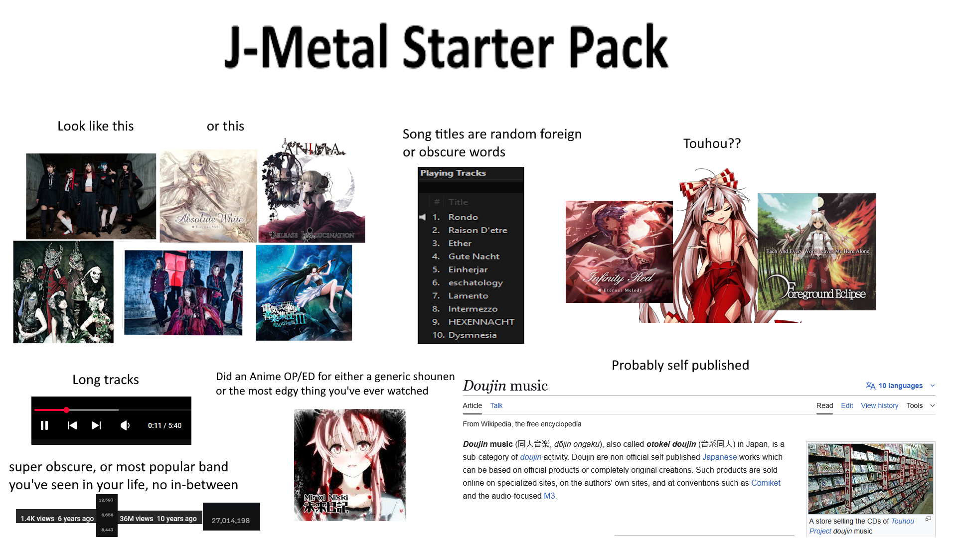 J-Metal Starter Pack | /r/starterpacks | Know Your Meme