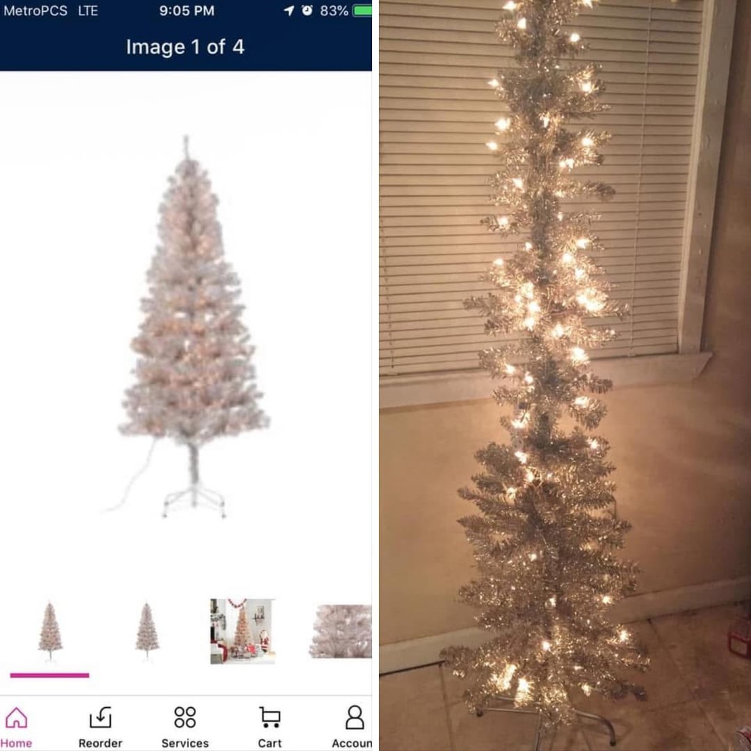 This Christmas tree | Expectation vs. Reality | Know Your Meme