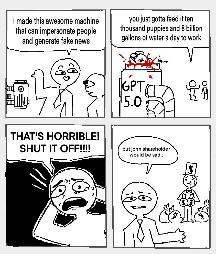 But John Shareholder would get sad | Know Your Meme