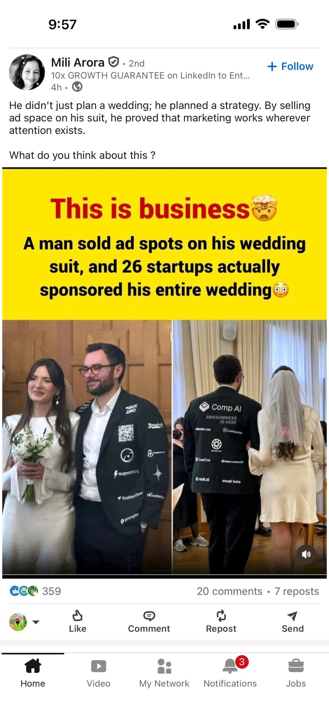 Sure he did... | /r/LinkedInLunatics / LinkedIn Lunatics | Know Your Meme