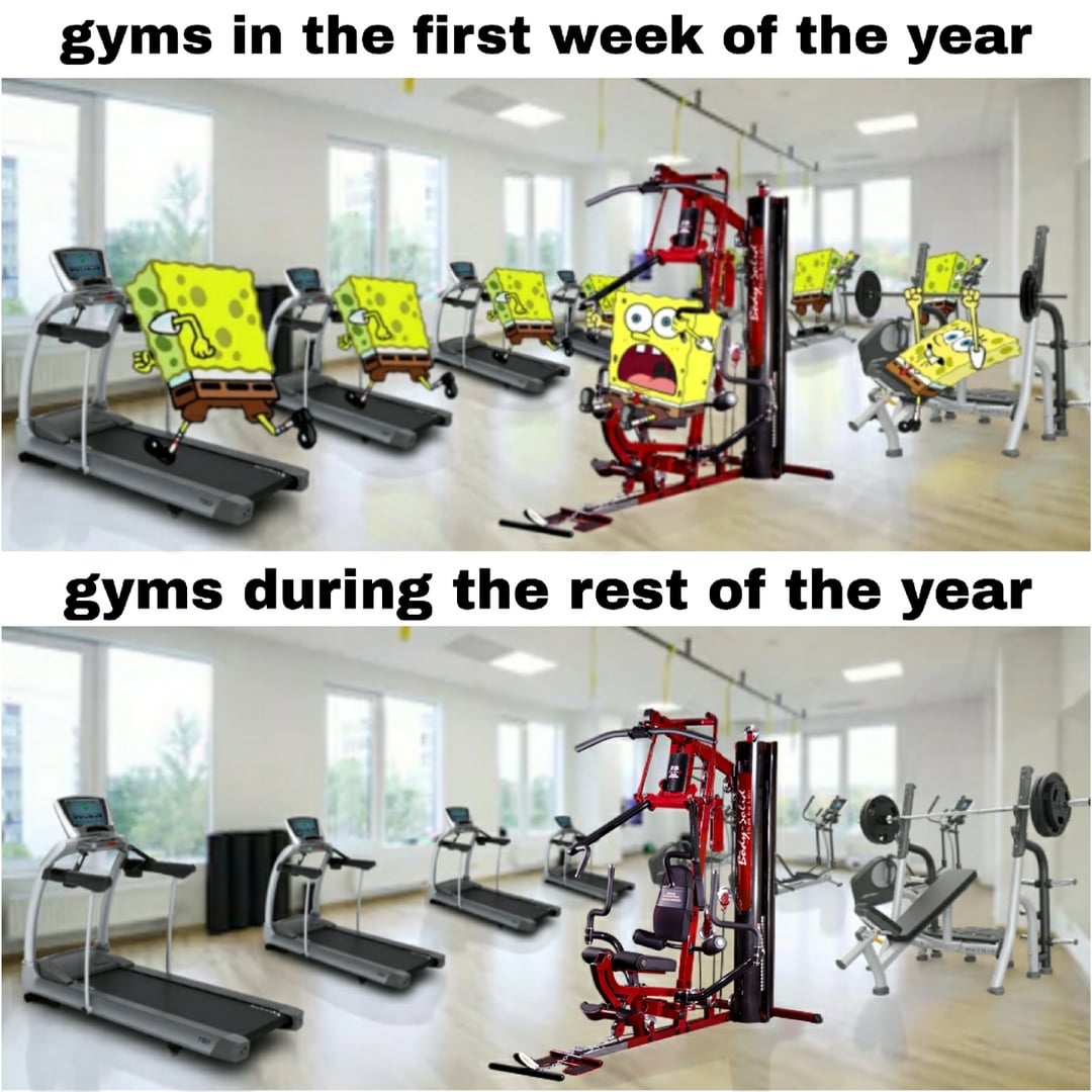 Give it a week... | Gym Owners On January 1st | Know Your Meme