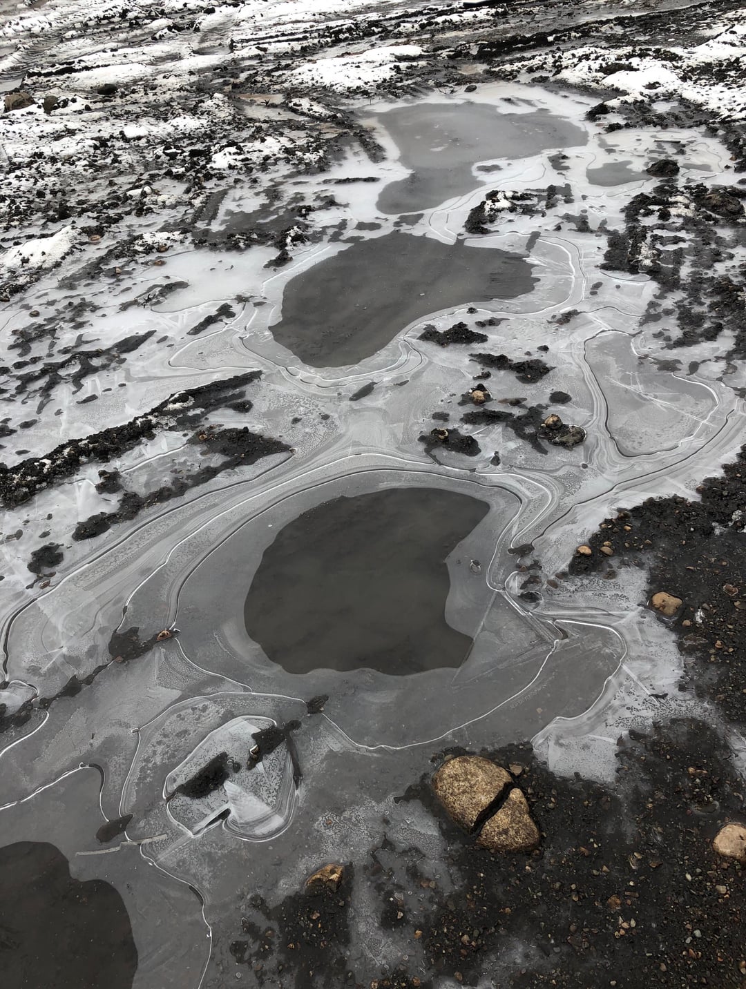 Frozen puddles | Know Your Meme