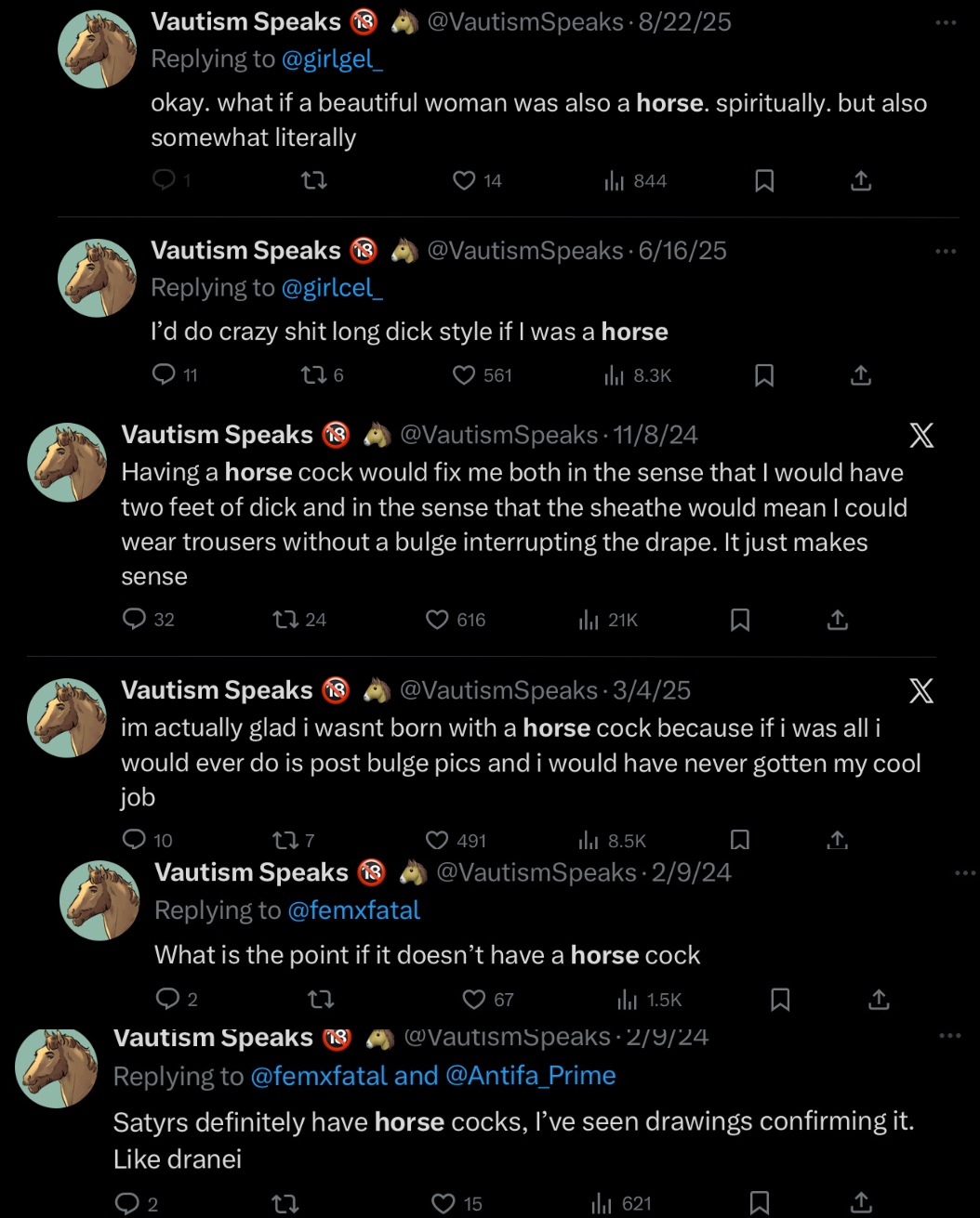 Man likes his horses | Vaush | Know Your Meme