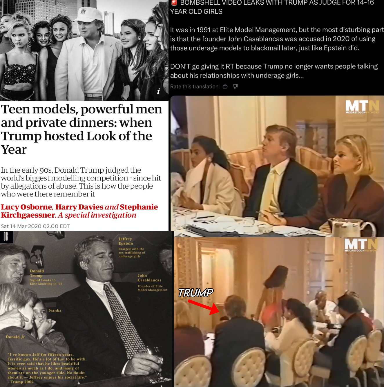 Trump ran a teen modeling agency in the 1990’s | Know Your Meme