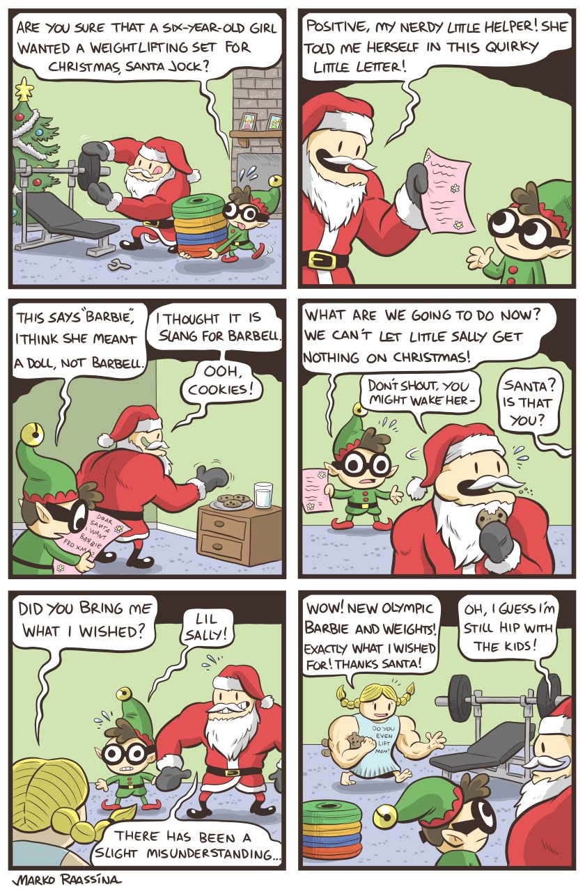 Santa Jock is coming to town | Nerd and Jock | Know Your Meme