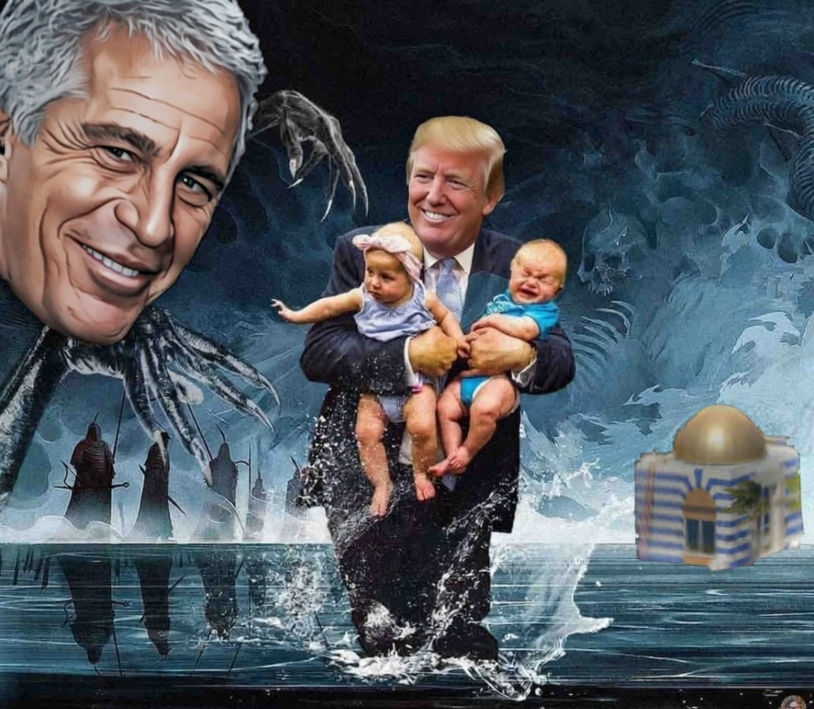 Running off to little saint James | Know Your Meme