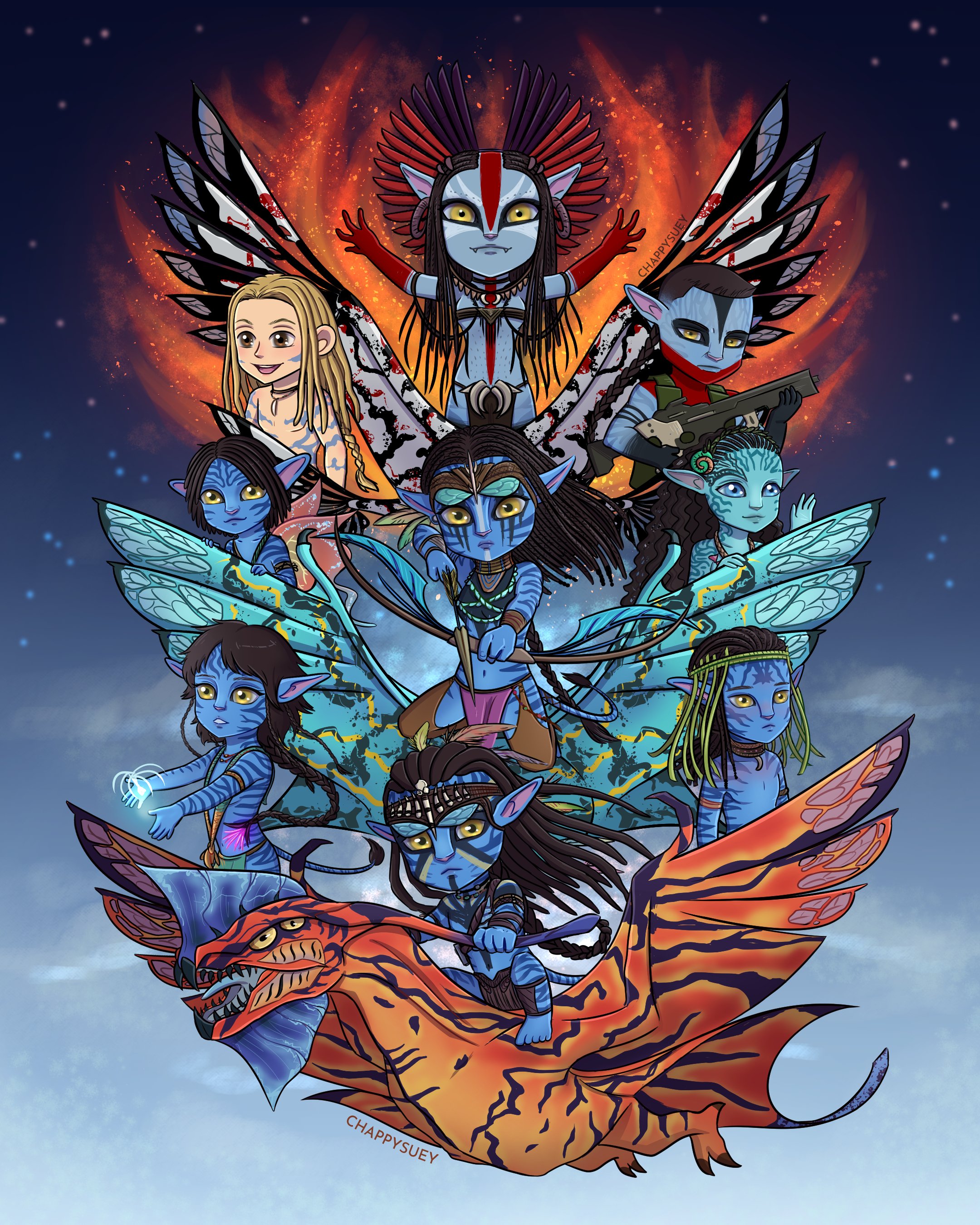 Avatar fire and ash chibi poster | Know Your Meme