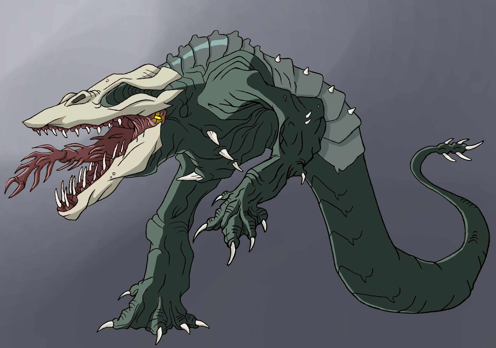 Skullcrawler in the Godzilla the series style | Know Your Meme