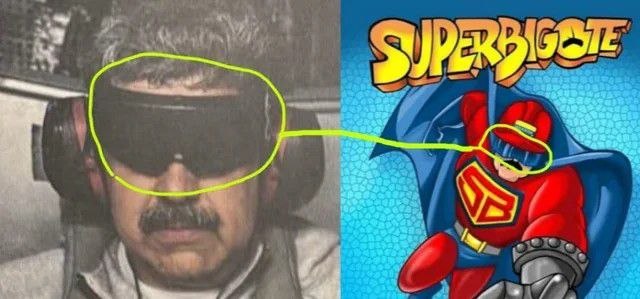 Superbigote's glasses | 2026 Capture of Nicolás Maduro | Know Your Meme