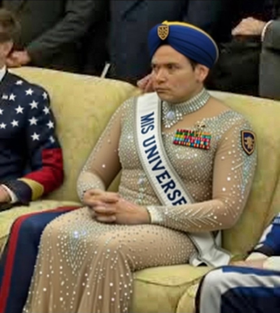Marco Rubio Miss Universe | Marco Rubio Couch Memes | Know Your Meme
