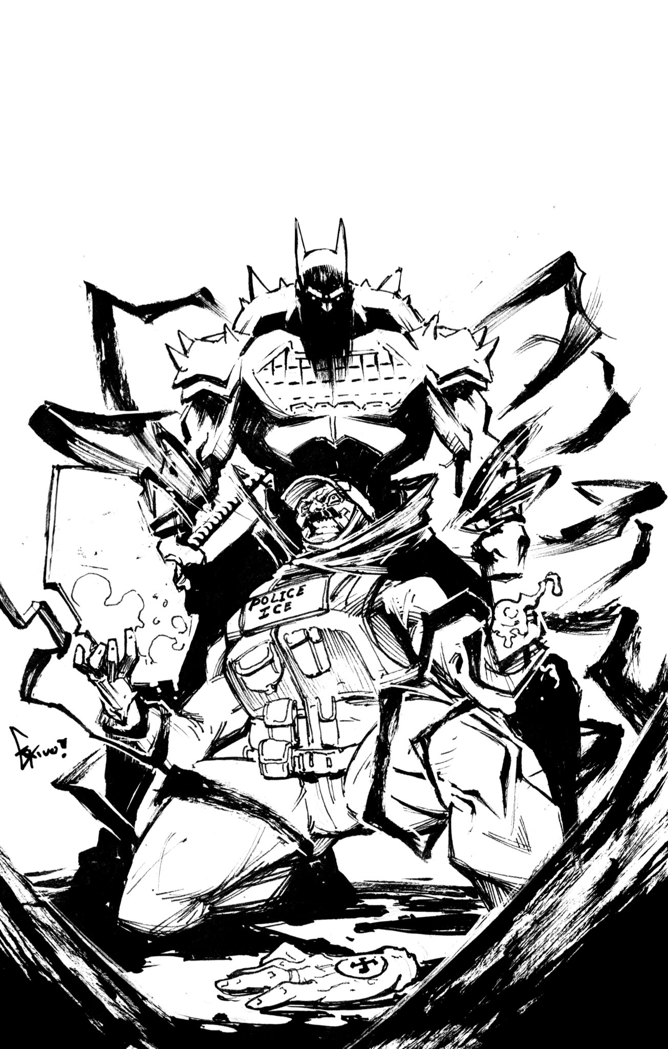 Batman vs ICE thug | Batman | Know Your Meme