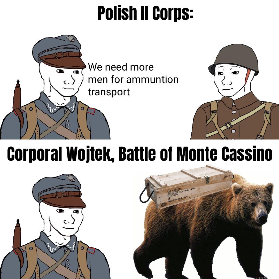 Corporal Wojtek reporting for duty | History Memes | Know Your Meme