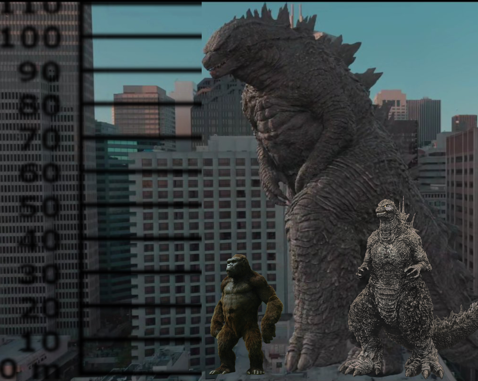 Size comparison | Godzilla vs. Kong | Know Your Meme