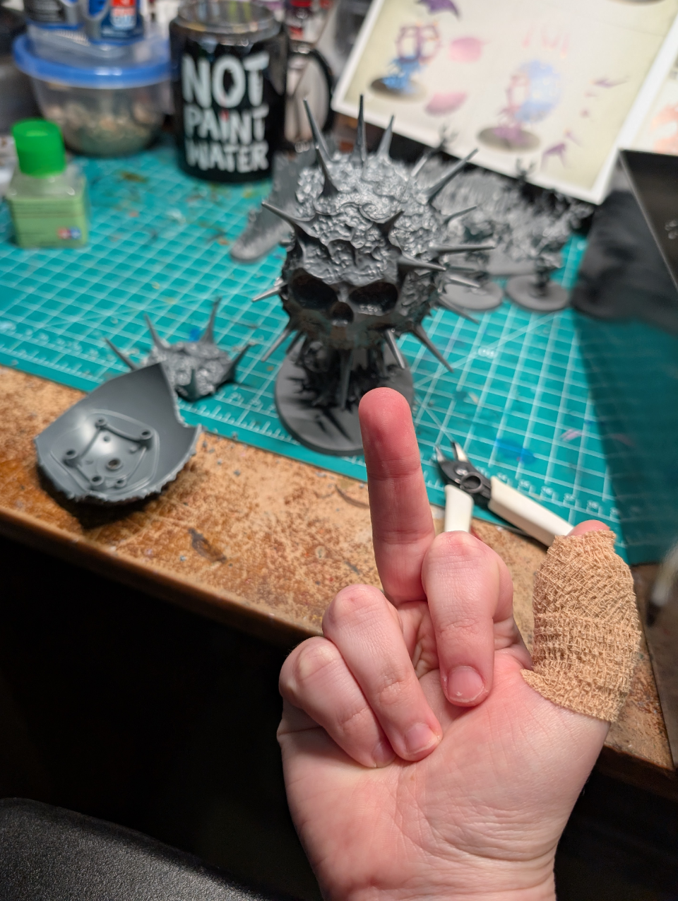 Do NOT badmouth the Supreme Lord of the Undead as you build. He will ...