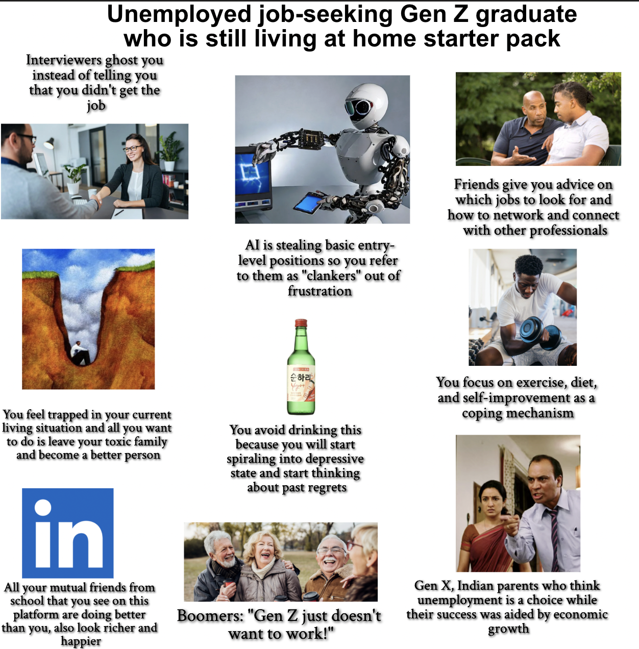 Unemployed job-seeking Gen Z Graduate who is still living at home ...