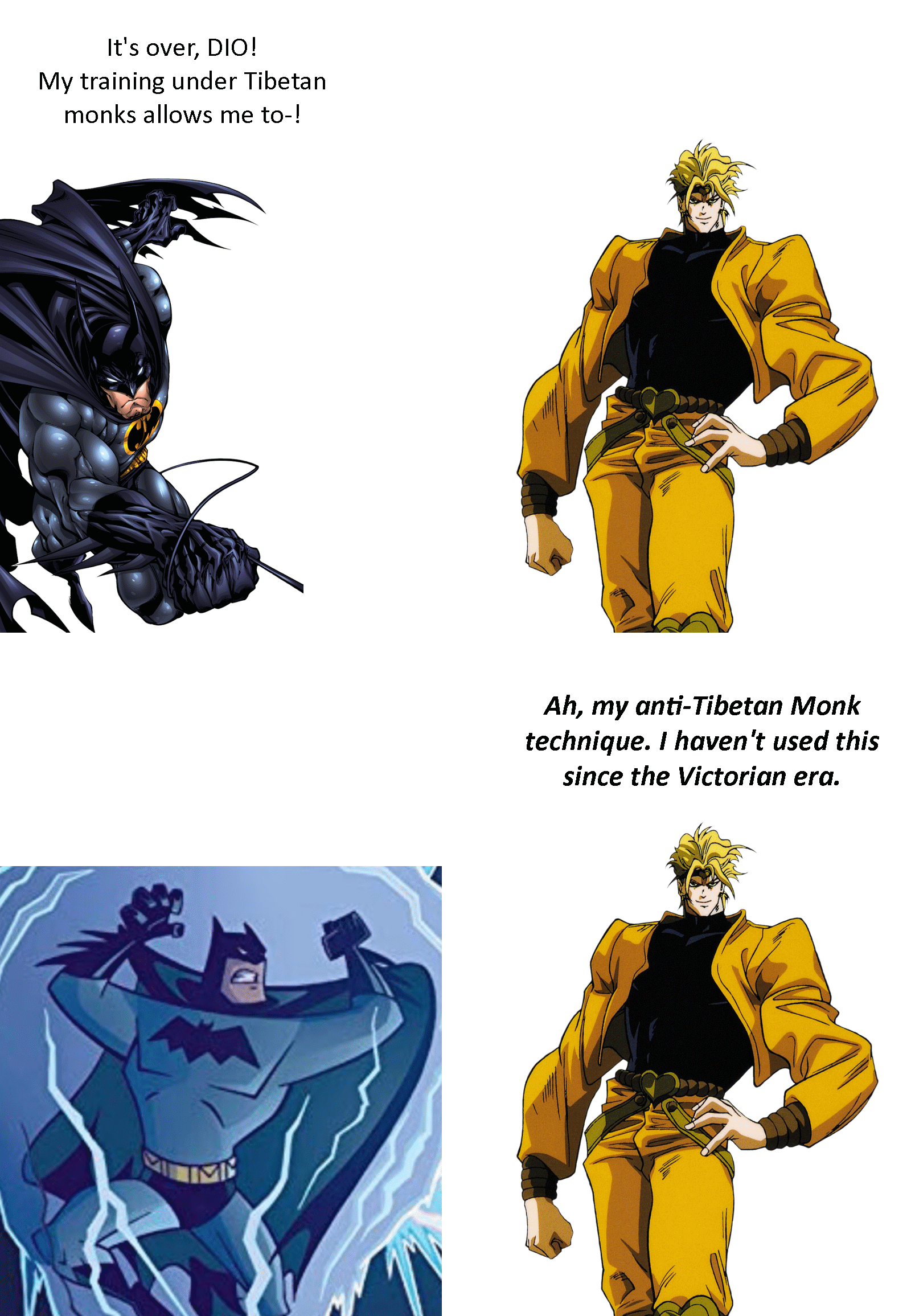 DIO vs Batman | /r/ShitPostCrusaders/ | Know Your Meme