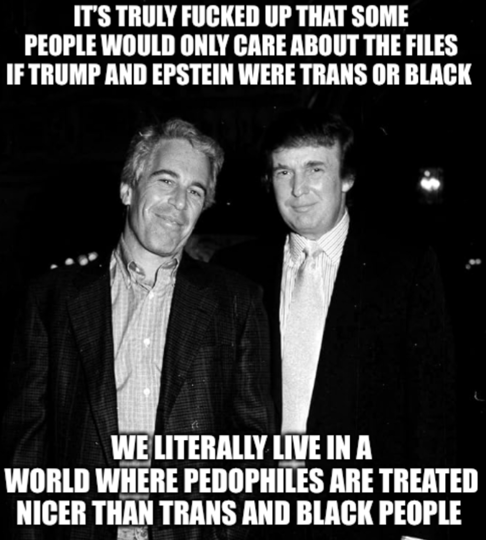 Maybe they’d care then | Epstein Files | Know Your Meme