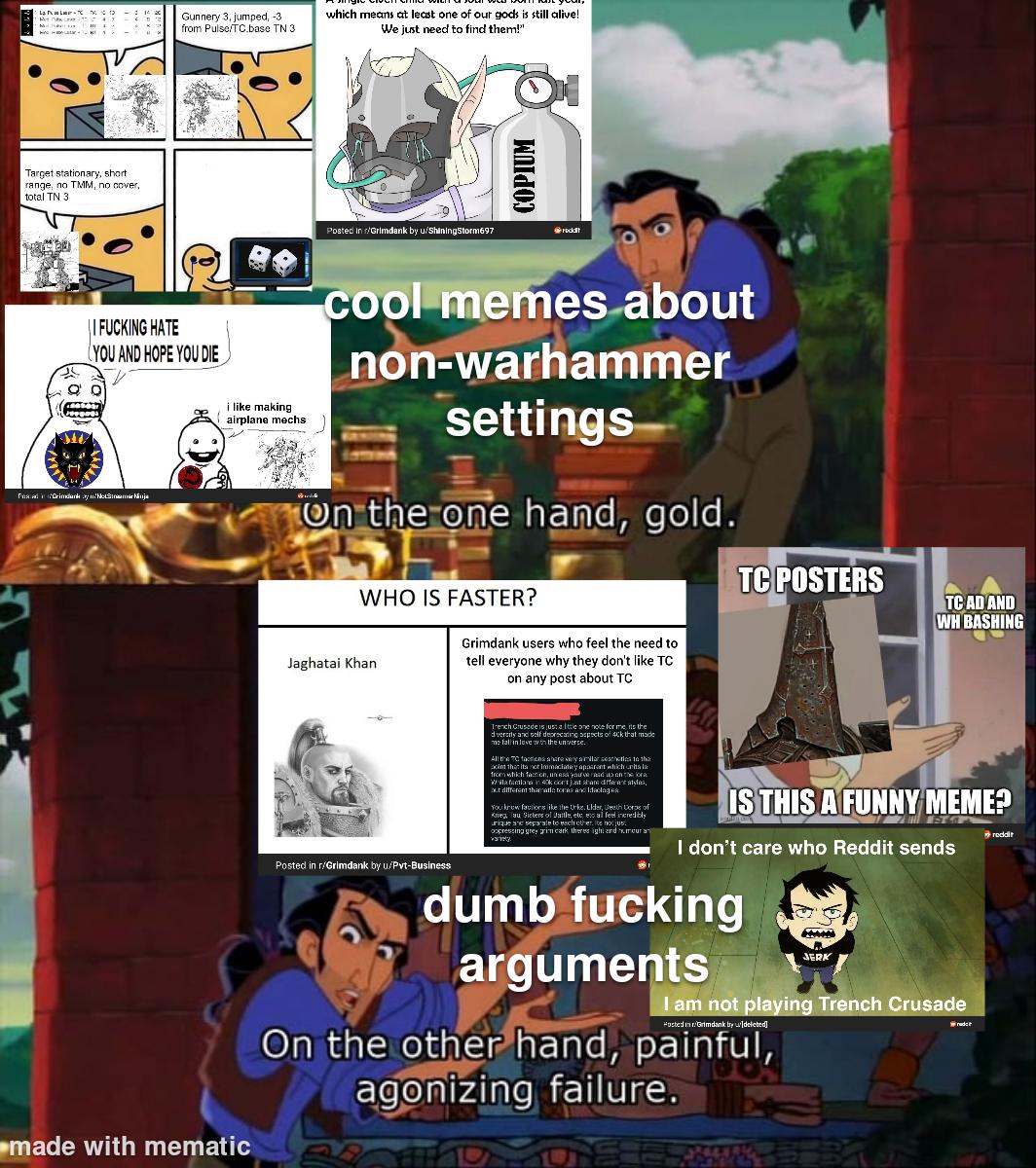 The results of the TC drama on here | /r/grimdank | Know Your Meme