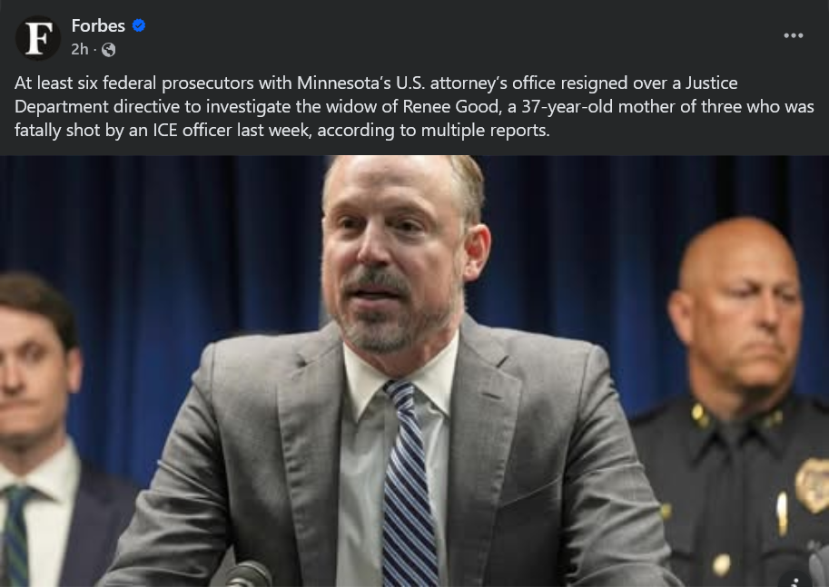 Forbes: At Least 6 Minnesota DOJ Prosecutors Resign After Request For ...
