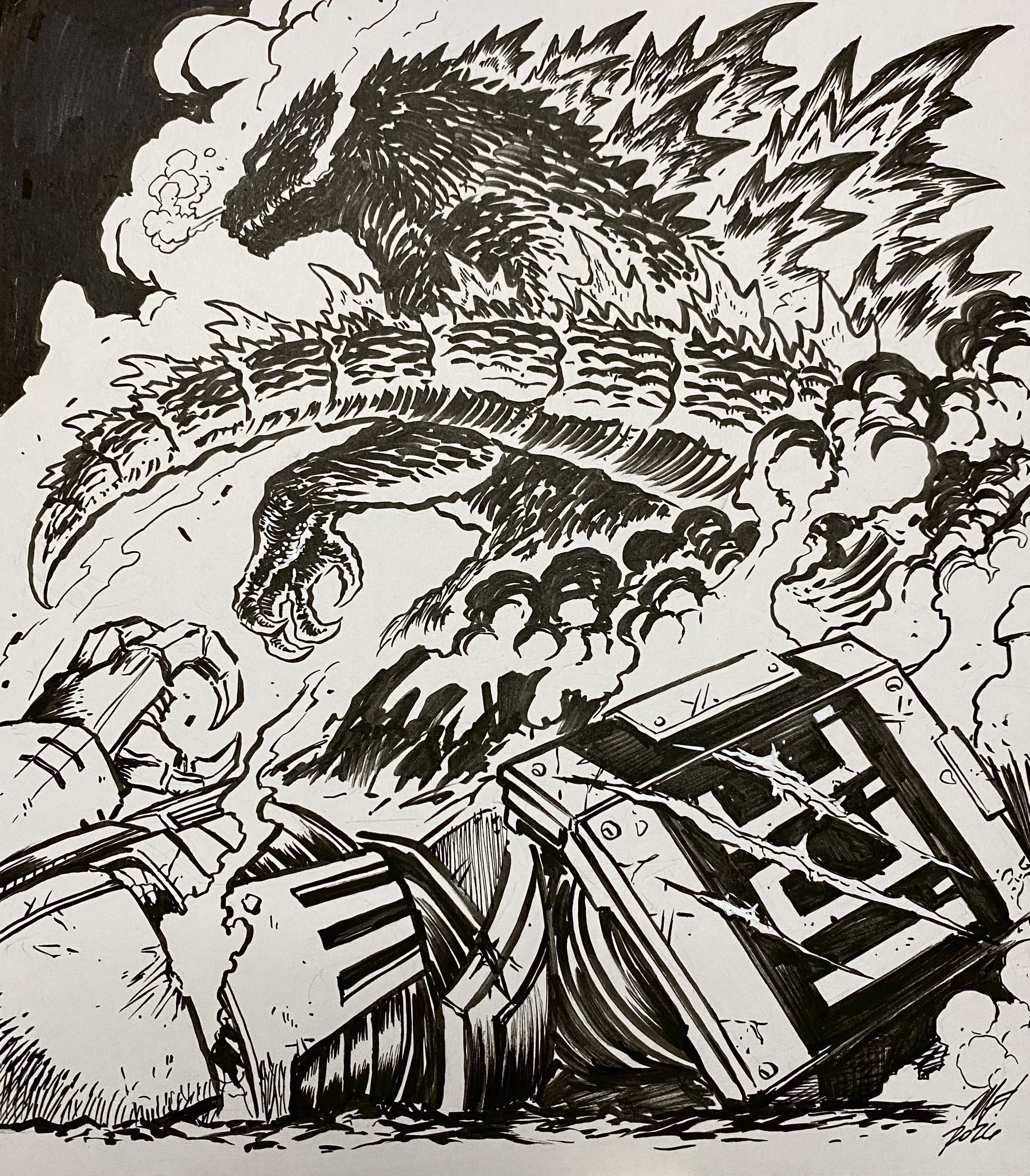 Godzilla vs ICE | Godzilla | Know Your Meme