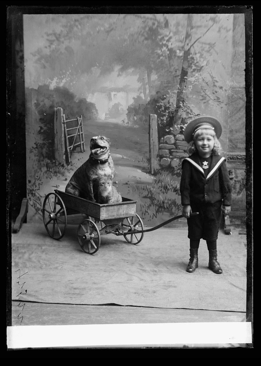 A boy and his pets, 1890s | History / Nostalgia | Know Your Meme