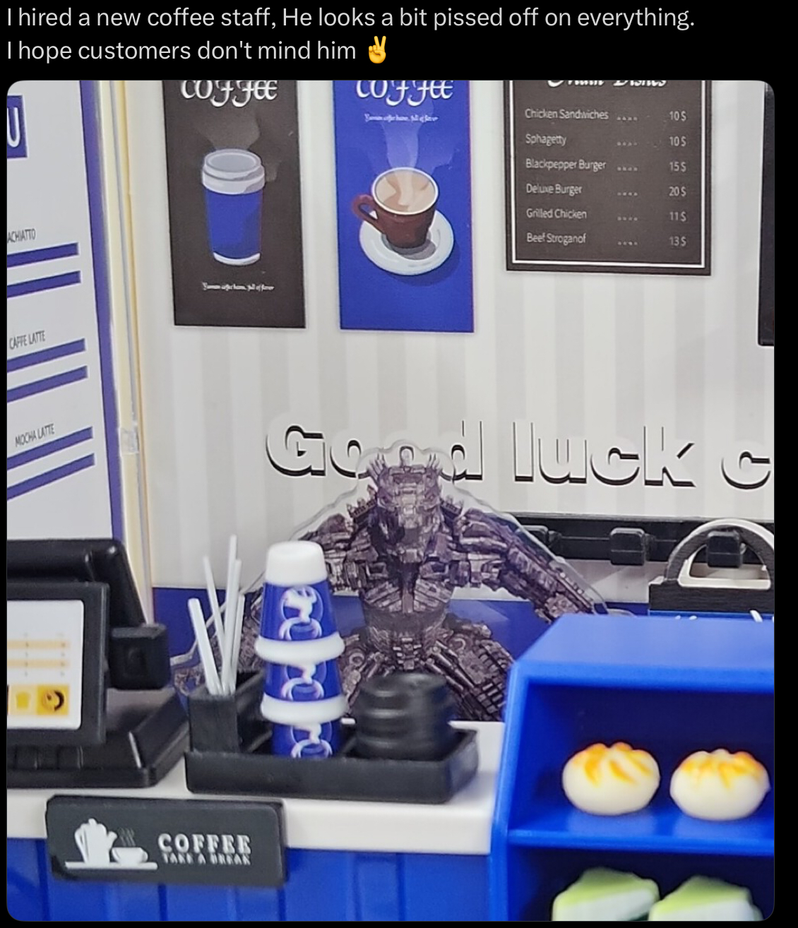 Mechagodzilla cafe | Mechagodzilla | Know Your Meme