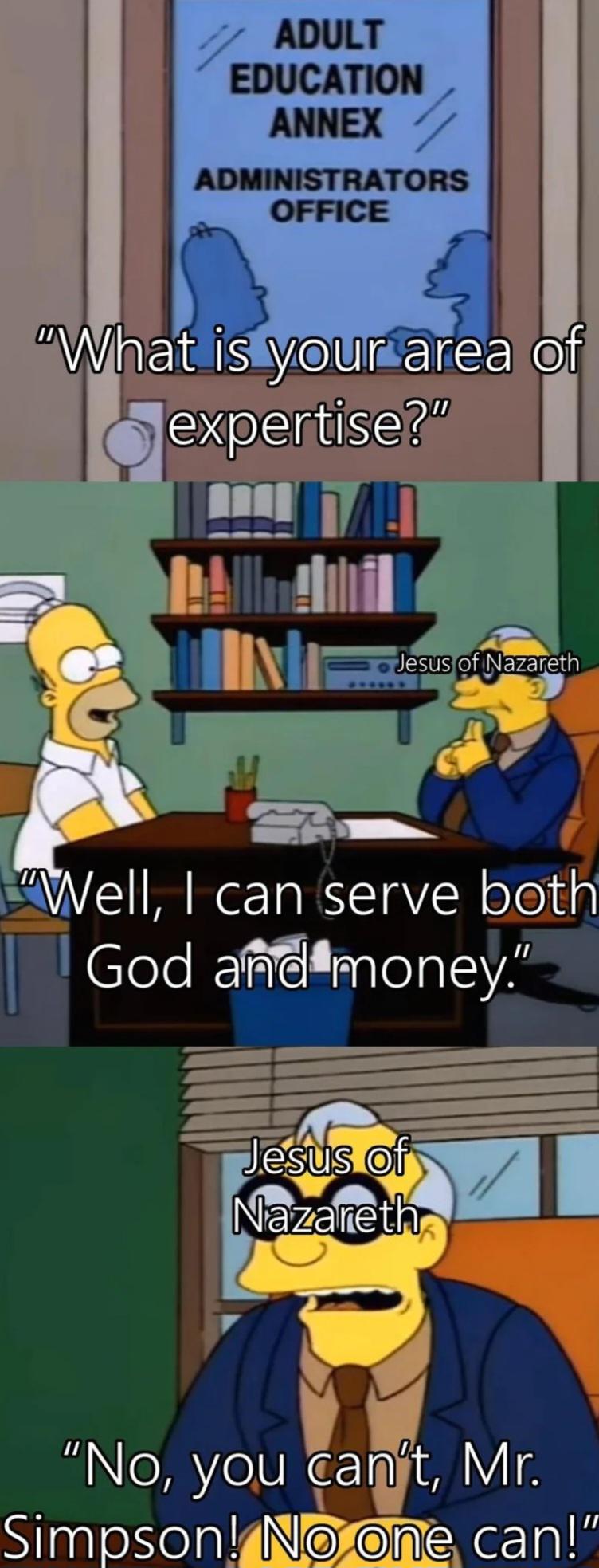 "Again I tell you, it is easier for a camel to go through the eye of a ...