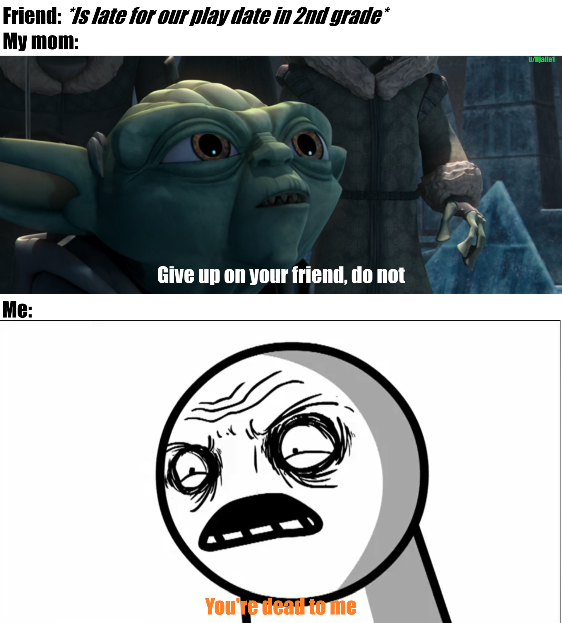 Making a meme out of a line of dialogue from every Clone Wars episode ...