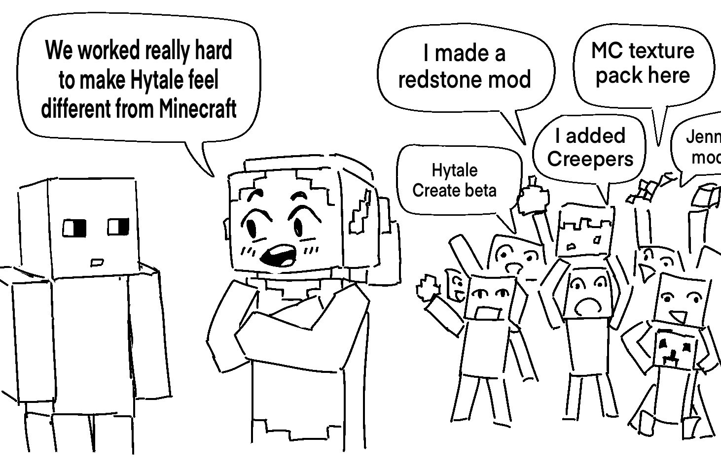 "We worked really hard to make Hytale feel different from Minecraft ...