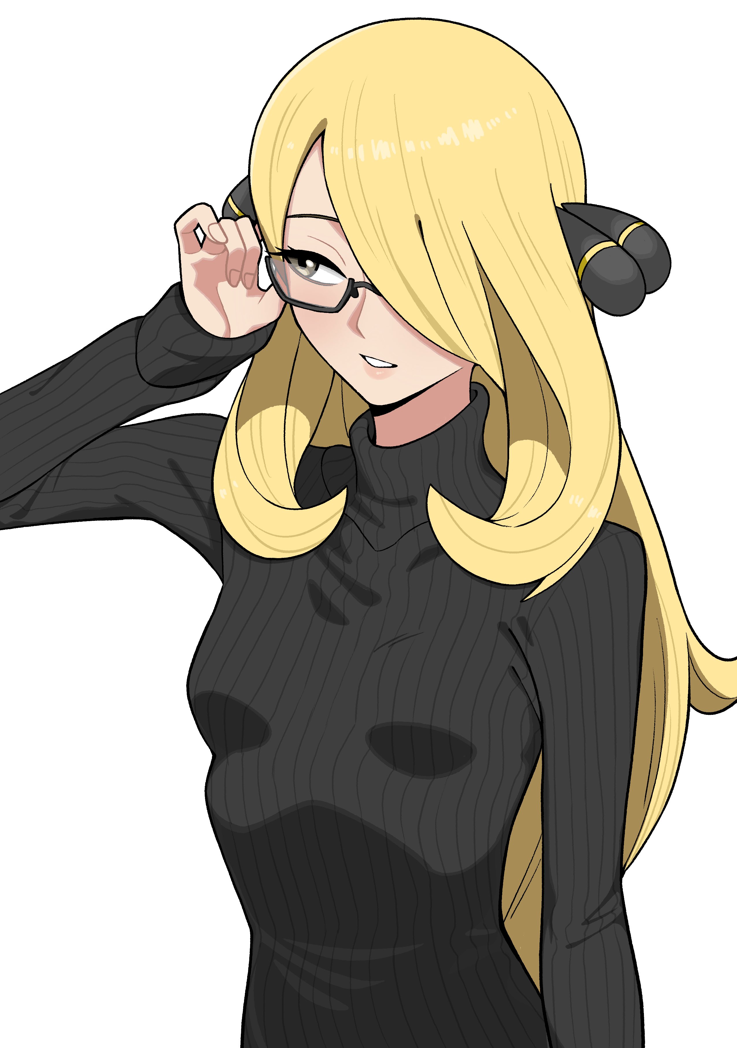 Glasses and Black Sweater Shirona | Know Your Meme