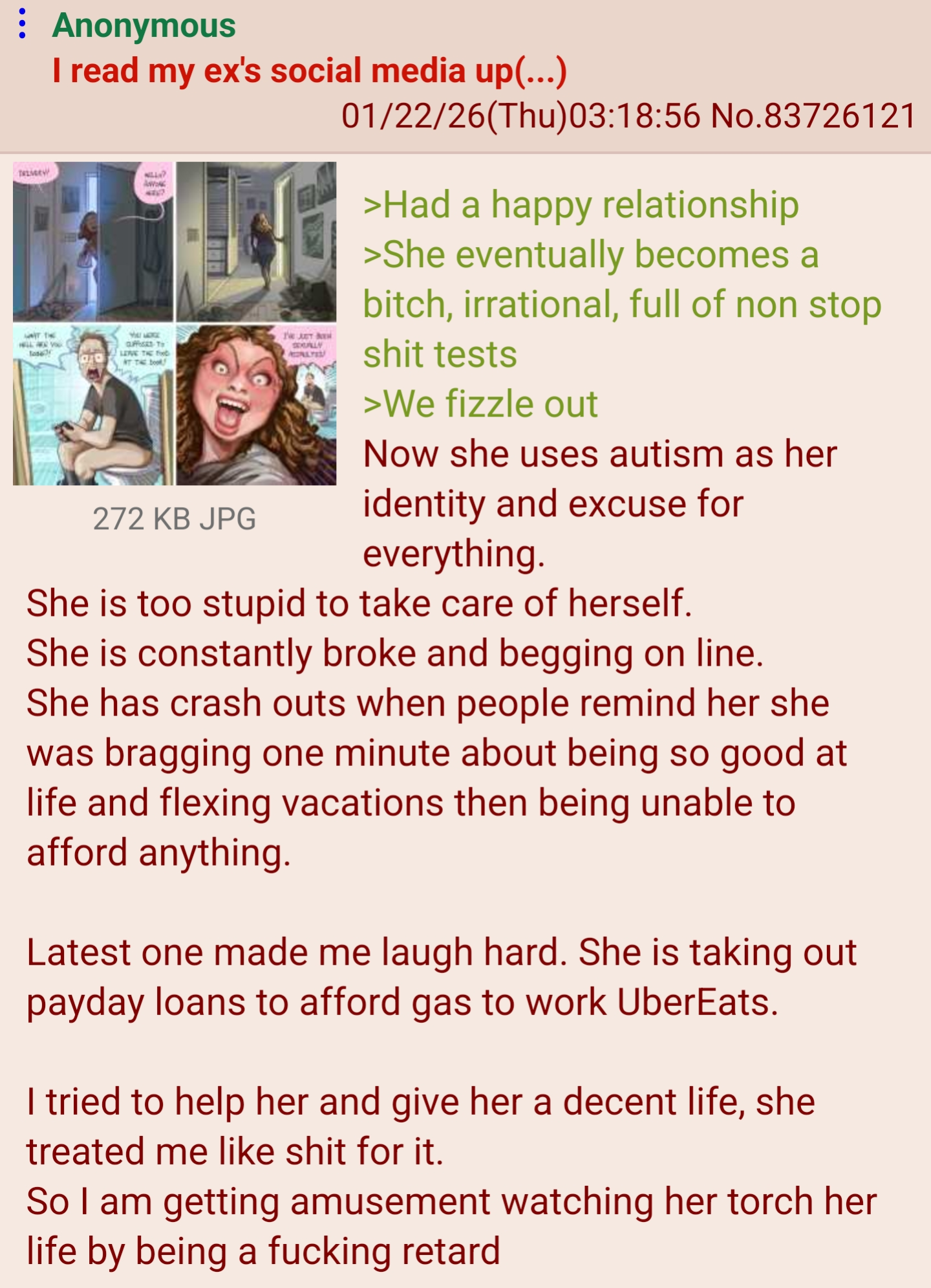 I'm the bitter one | /r/Greentext | Know Your Meme