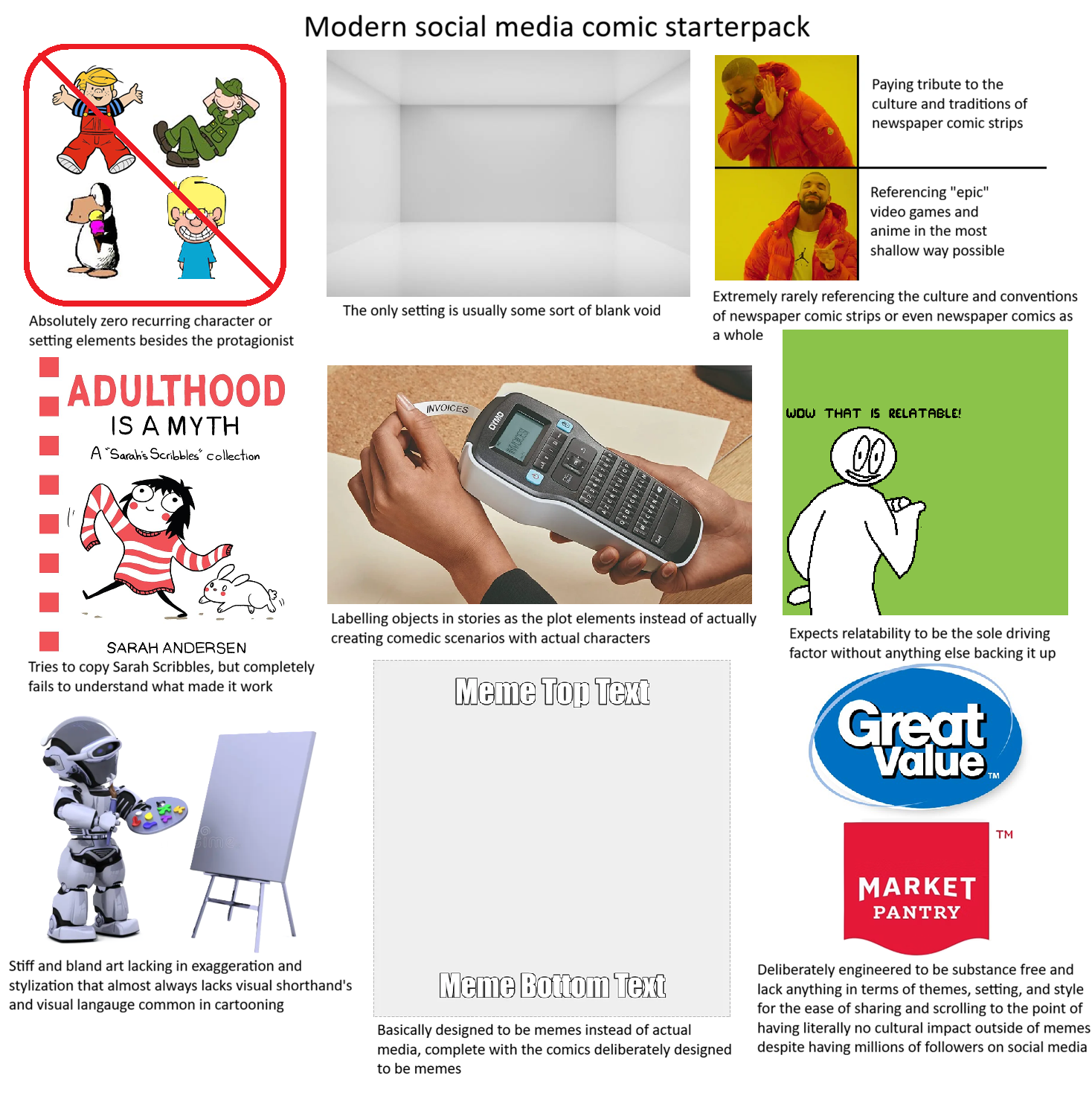 Modern Social media comic starterpack | /r/starterpacks | Know Your Meme