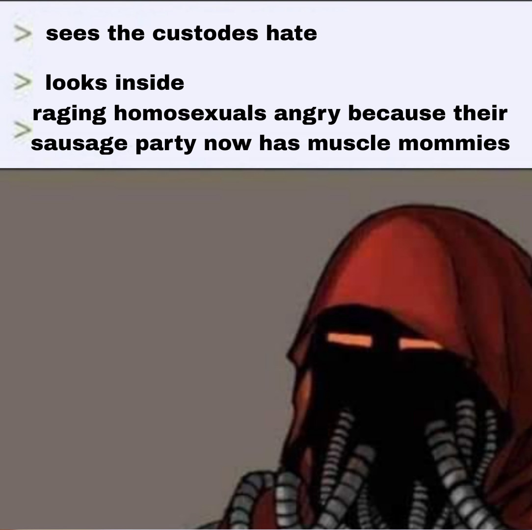 How the custodes hate looks from the outside | /r/grimdank | Know Your Meme