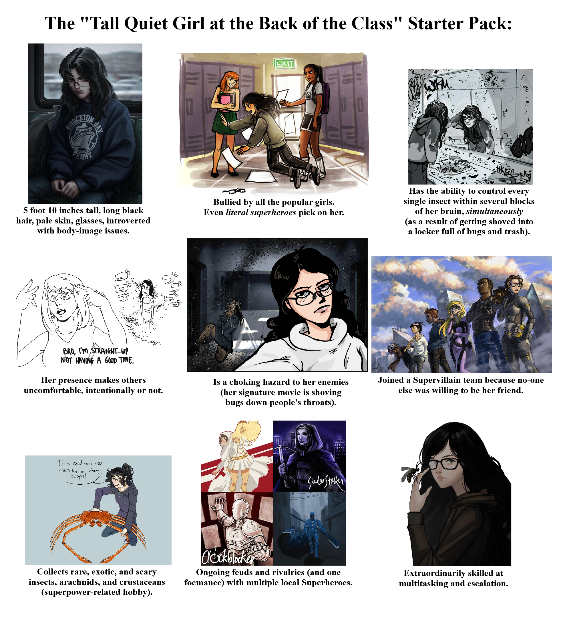 The "Tall Quiet Girl at the Back of the Class" Starter Pack: | /r ...