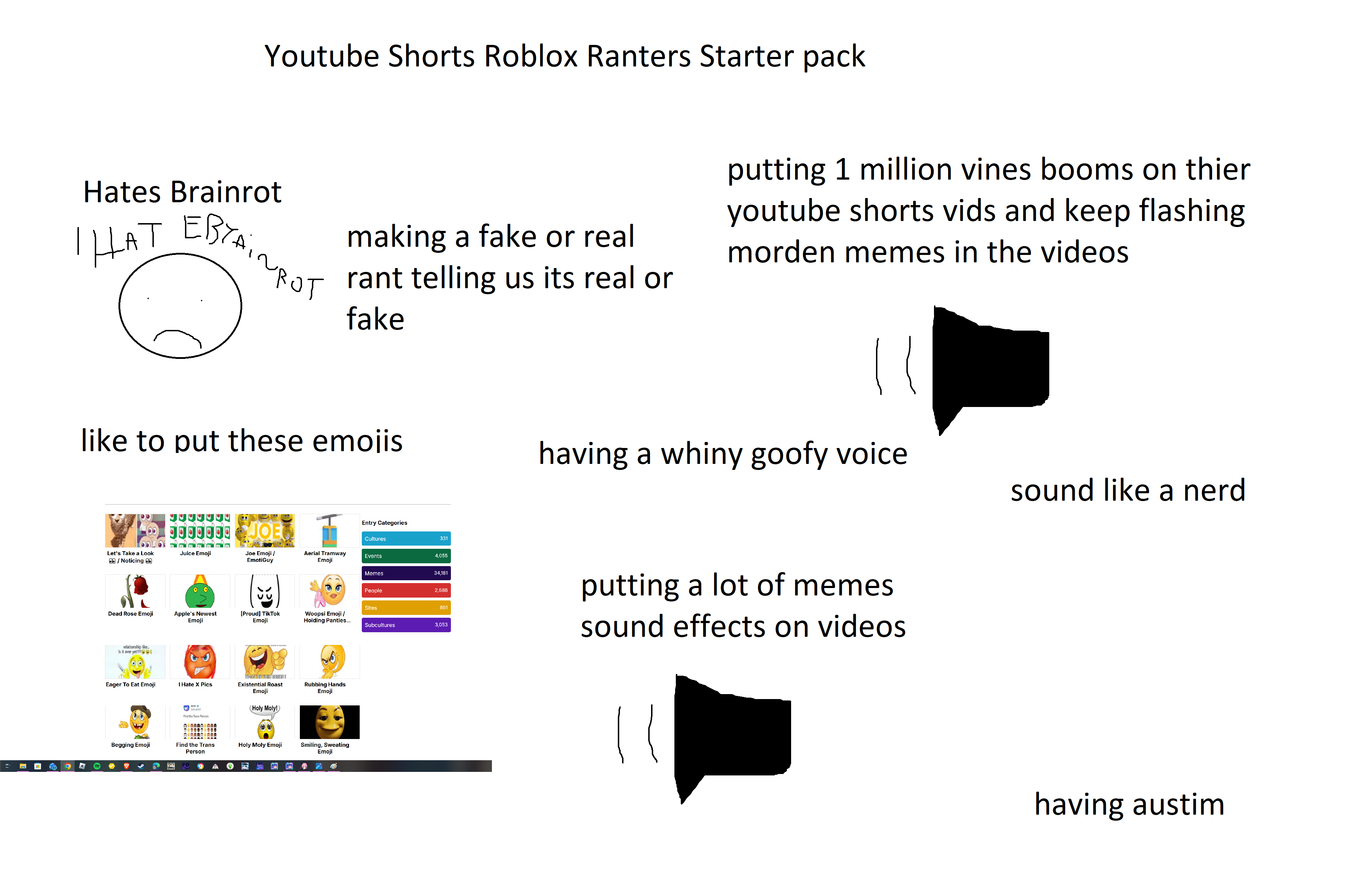 Roblox Rant Youtube Shorts Starter Pack | Know Your Meme