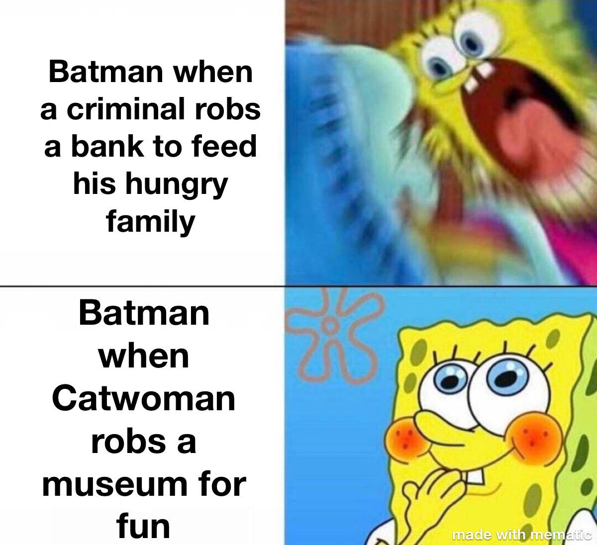 You know Batman for someone who represents justice you sure do seem ...