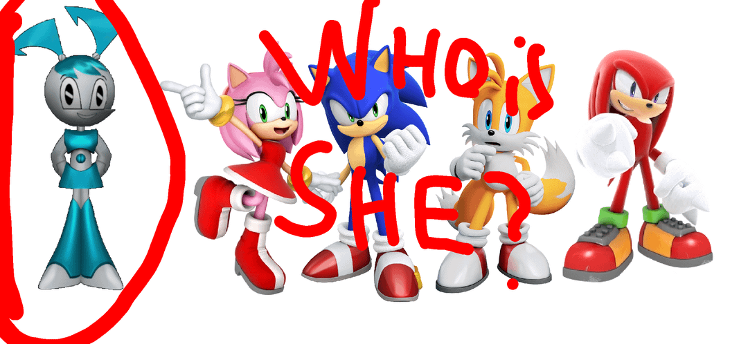 The "who is he/she?" type of meme, but with Jenny, it's a crossover ...
