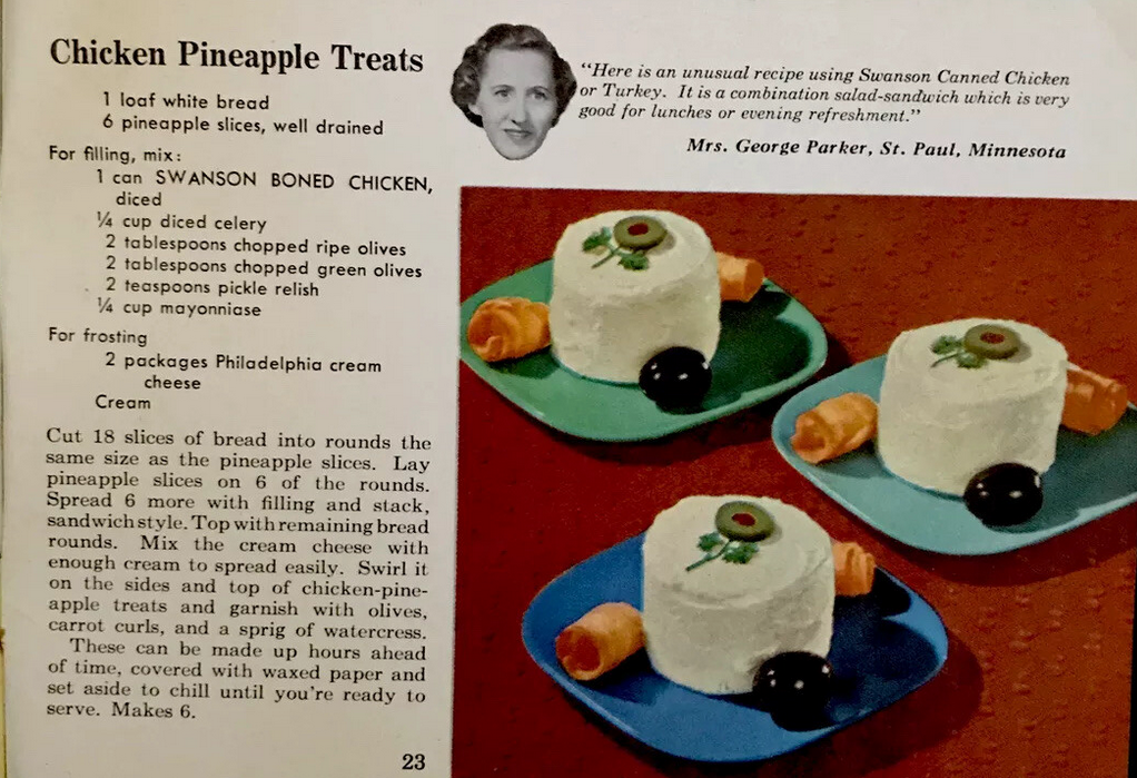 Chicken pineapple treats, 1956 | Know Your Meme