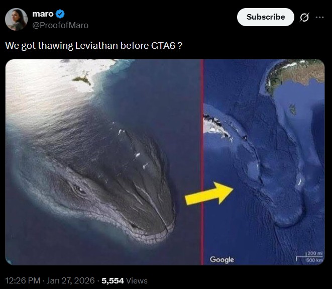 We got thawing Leviathan before GTA6 ? | Leviathan Waking Up Near ...