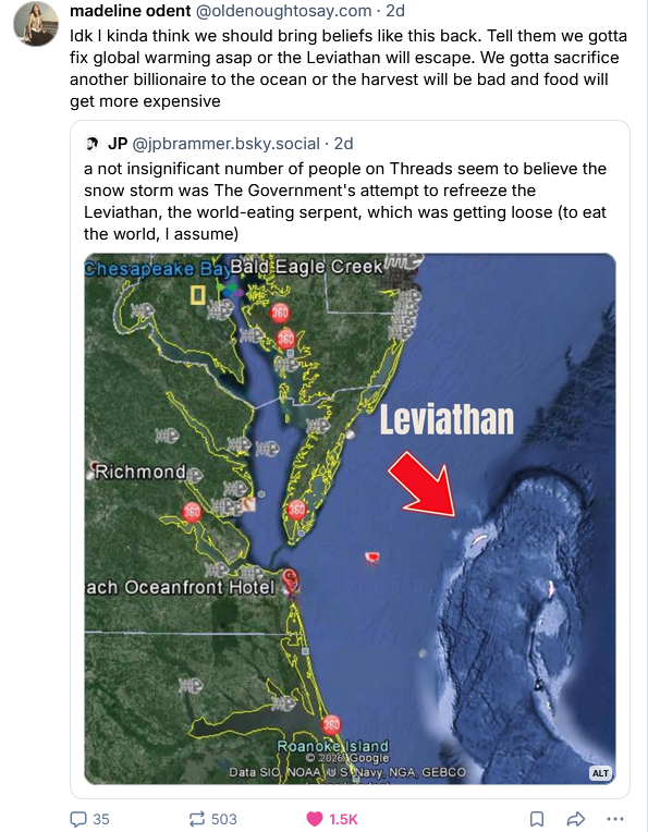 Bringing it Back | Leviathan Waking Up Near Virginia | Know Your Meme