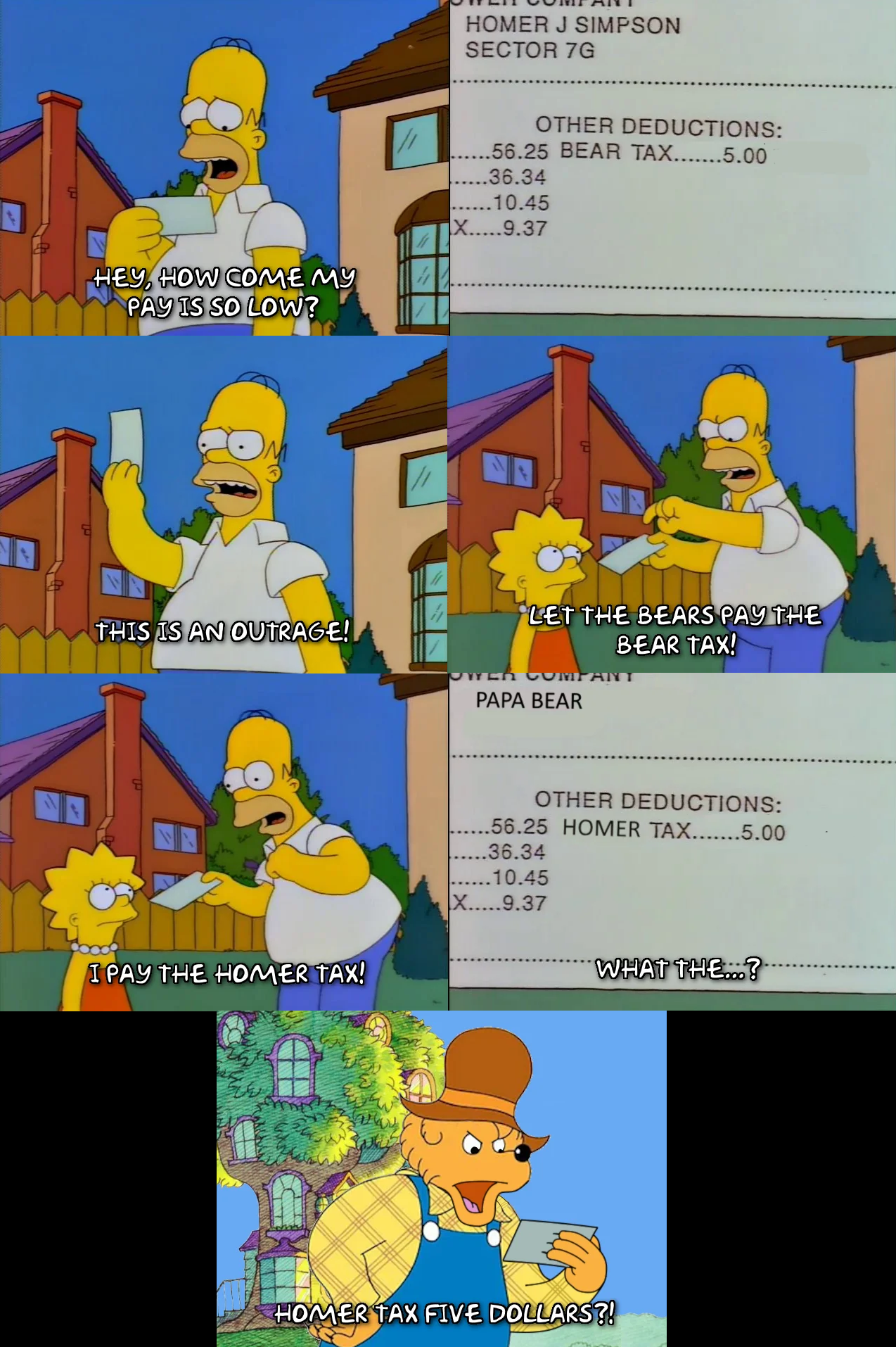 Let the Homers pay the Homer tax! I pay the bear tax! | Know Your Meme