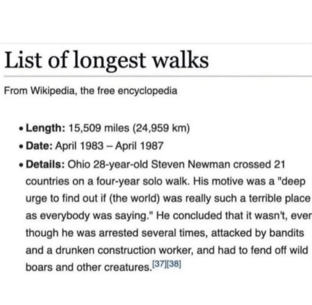 The longest walk | Know Your Meme