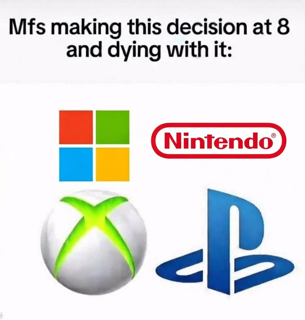 Microsoft, Nintendo, Xbox or Sony? (or all?) | /r/memes | Know Your Meme